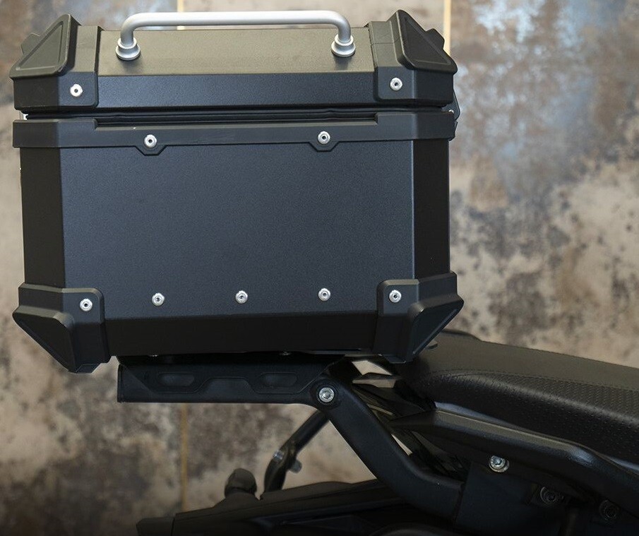 TOP BOX ALUMINIUM BLACK ( 35ltr ) FOR TRIUMPH SCRAMBLER 400 X | eBay