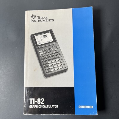 Texas Instruments TI-82 Graphing Calculator Instr. Manual Guide Book | eBay