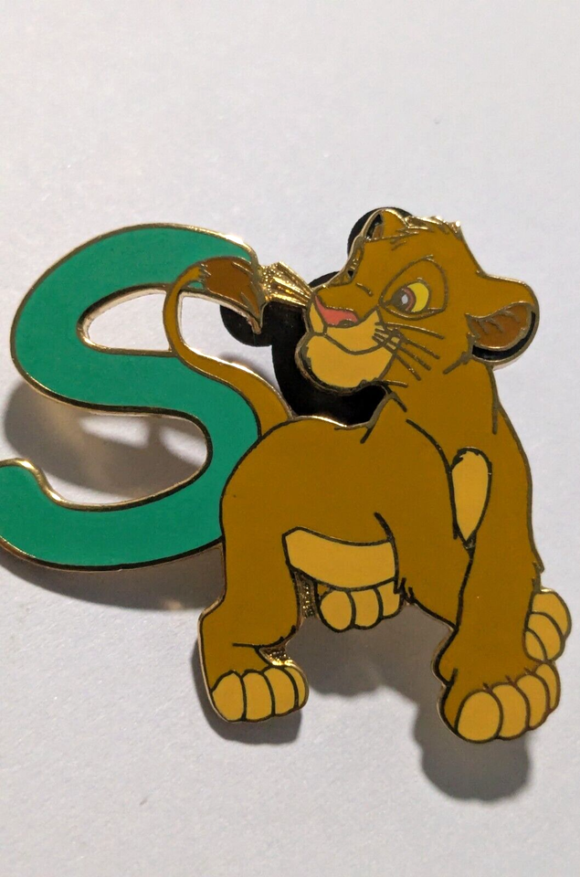 Disney Letter S Simba Alphabet pin | eBay