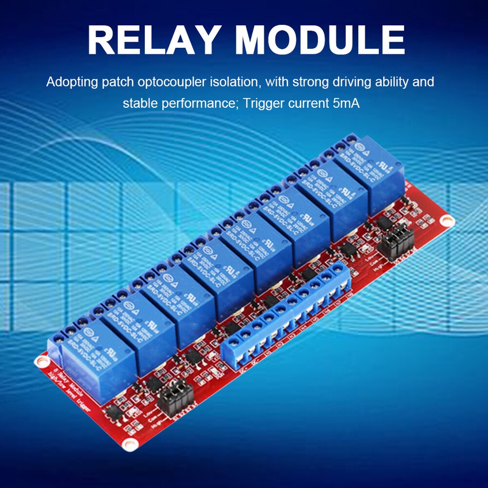 it 1/2/4/8 Channel Relay Module with Optocoupler 5V 12V 24V DC Relay ...
