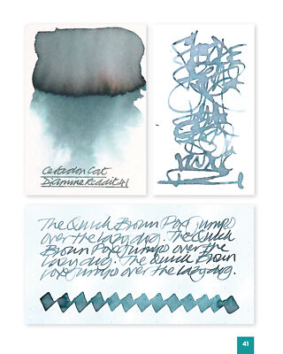 Diamine Classic Bottled Ink for Fountain Pens in Celadon Cat - 30 mL ...