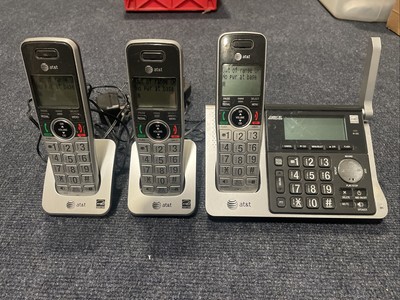 AT&T CL83464 Cordless Home Phone Set Three Phones Tested | eBay