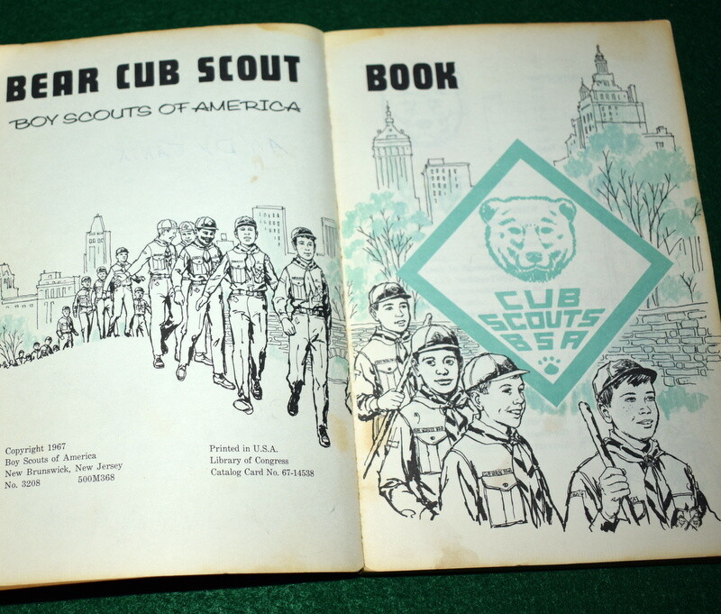 VINTAGE 1968 BOY SCOUT - CUB SCOUT - BEAR CUB SCOUT BOOK | eBay