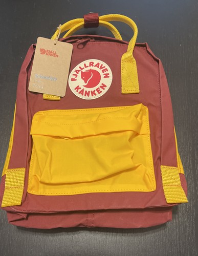 FJALLRAVEN Kanken Me Mini Back Pack *Scarlet & Gold* New with Tags | eBay