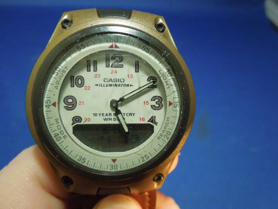 Casio Telememo 30 World Time 3 Alarm Countdown Wristwatch Watch Nylon ...