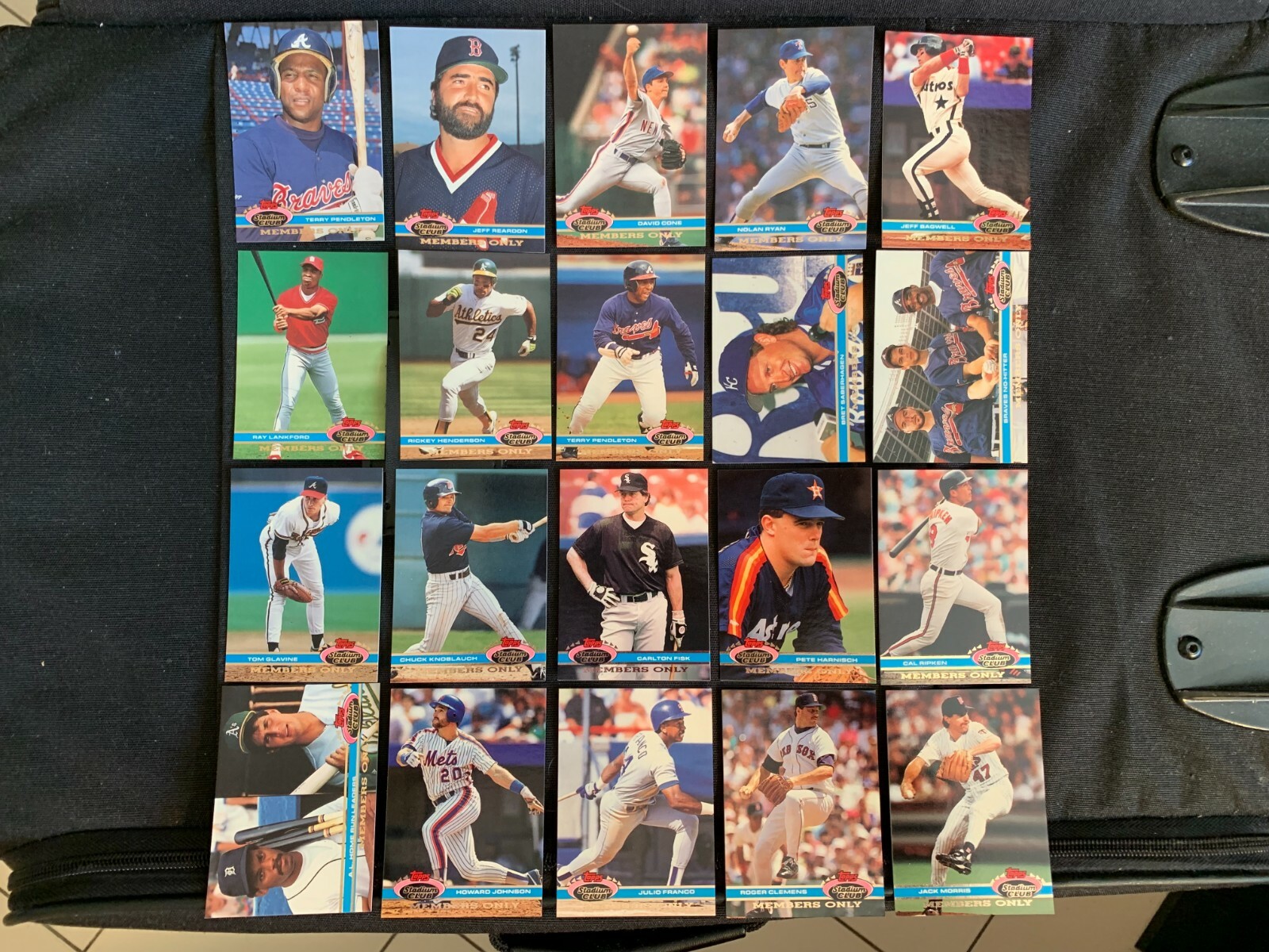 1991 TOPPS STADIUM CLUB MEMBERS ONLY LIMITED EDITION COMPLETE 20 CARD ...