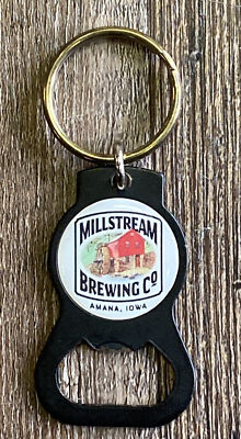 Millstream Brewery brewing beer Bottle Cap Opener Key Chain Beer Iowa ...