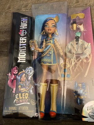 2022 Monster High Cleo DeNile Deluxe Set With Tut Cat Pet Doll ...