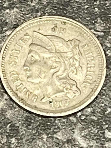 1868 Three Cent Piece Trime - Early US Type Coin 3 Cent! | eBay