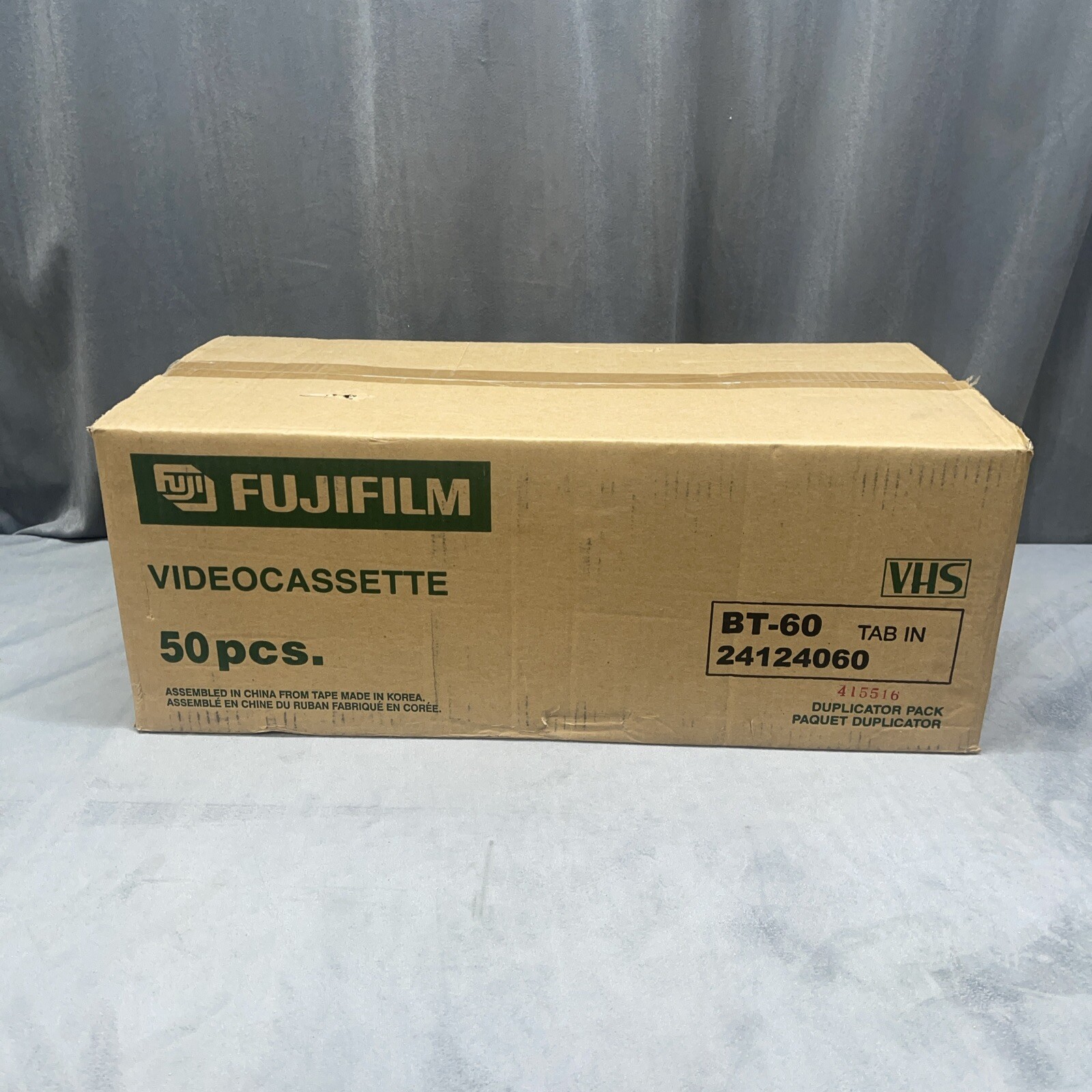 Fuji Fujifilm Sealed VHS 50 Tapes BT-60 Tab In Videocassette Duplicator ...