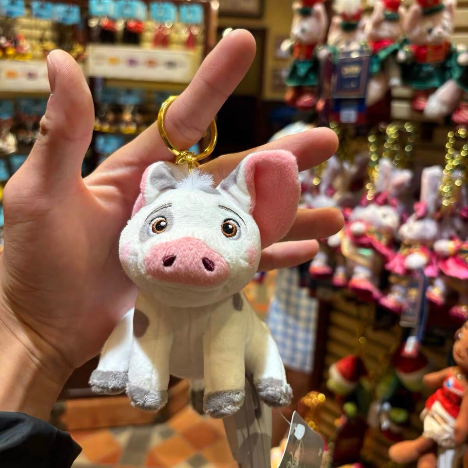 HongKong Disney Plush keychain Moana pig Pua pendant Disneyland limited ...