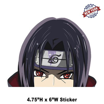 Itachi Peeker Peeking Window Vinyl Decal Anime Naruto Sticker Manga JDM ...