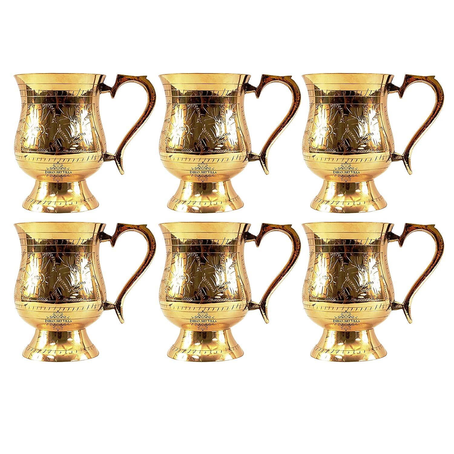 Mughlai Style Brass Mug Cup, Drinkware, Home Hotel Restaurant Tableware ...