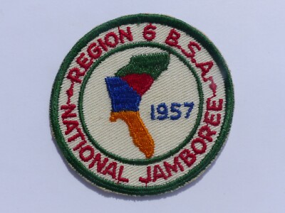 1957 National Jamboree Region 6 Six Boy Scout BSA C/E Patch FL GA NC SC ...