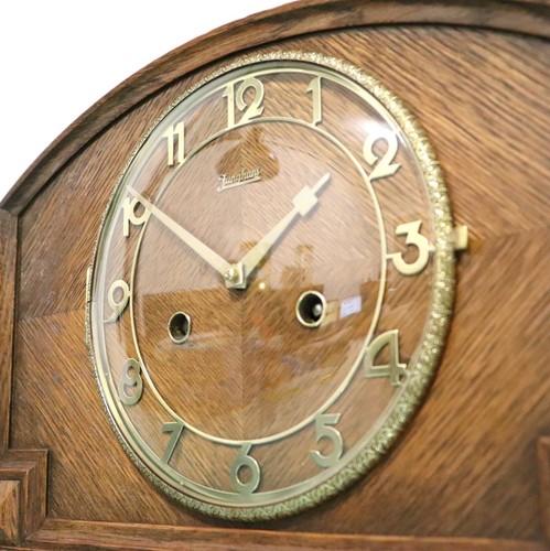 JUNGHANS Mantel TOP! Clock Antique Art Deco RESTORED! Winding Wind Up Gong Chime | eBay