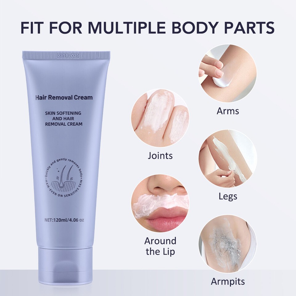Permanent Hair Removal Cream Painless Stop Hair Growth Inhibitor ...