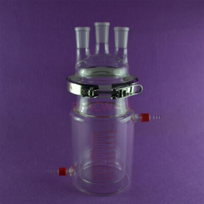 Laboratory Three Necks Jacket Reaction Flask kit | eBay