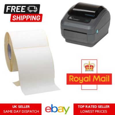 4x6" Direct Thermal Labels 6x4" Printer Labels | Zebra Printers | 100 x ...