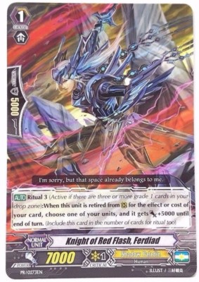 Cardfight!! Vanguard Knight of Red Flash, Ferdiad PR/0273EN N-MINT | eBay