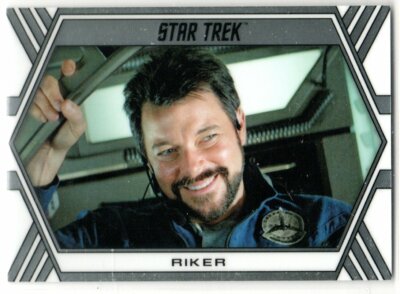 STAR TREK INFLEXIONS STARFLEET'S FINEST WHITE BASE PARALLEL #23 RIKER ...