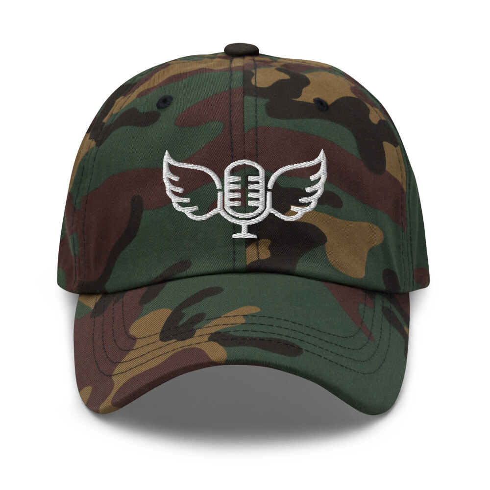 VIN SCULLY HAT, Vin Embroidered Baseball Cap, Microphone Angel Wings ...