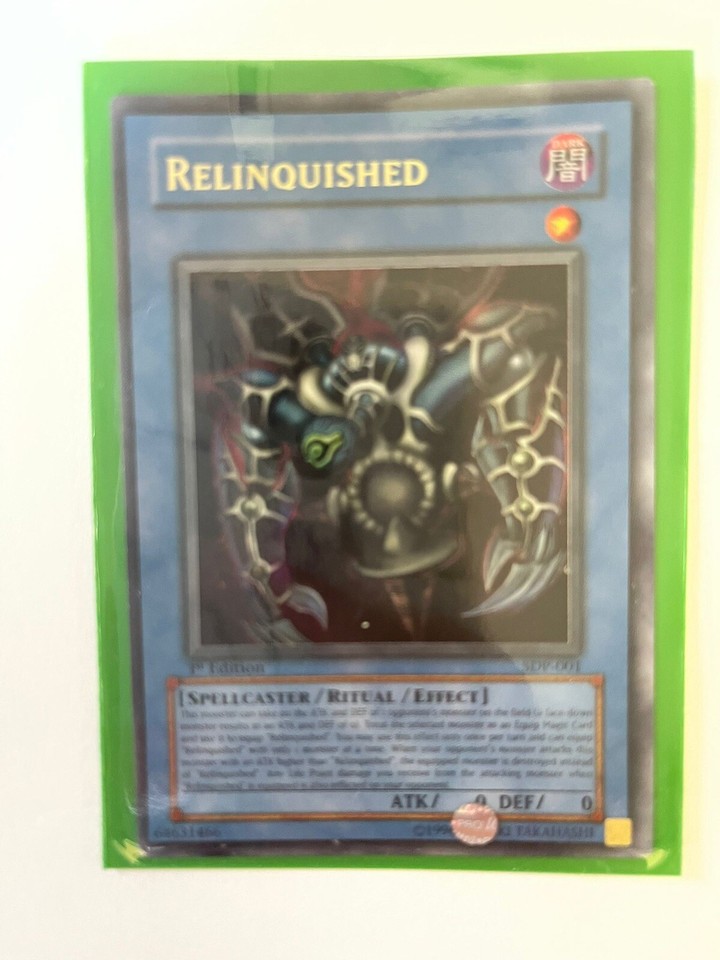 Yu-Gi-Oh Card: Relinquished SDP-001 Ultra Rare 1st Edition | eBay