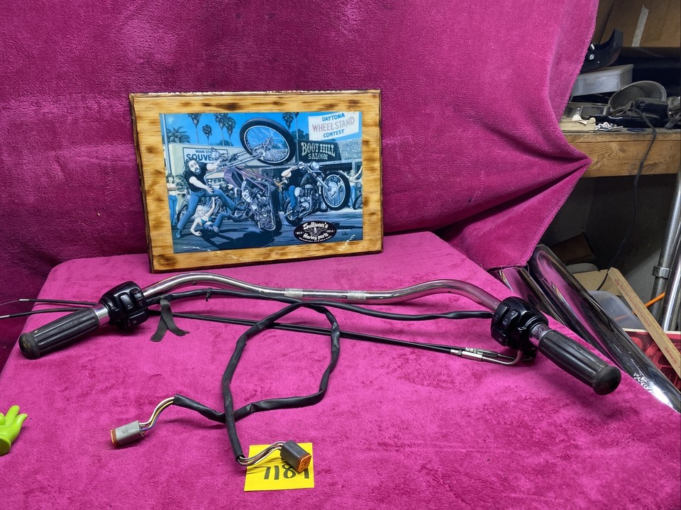 2006 HARLEY FLSTS HERITAGE SPRINGER HANDLEBAR Softail Stock Control ...
