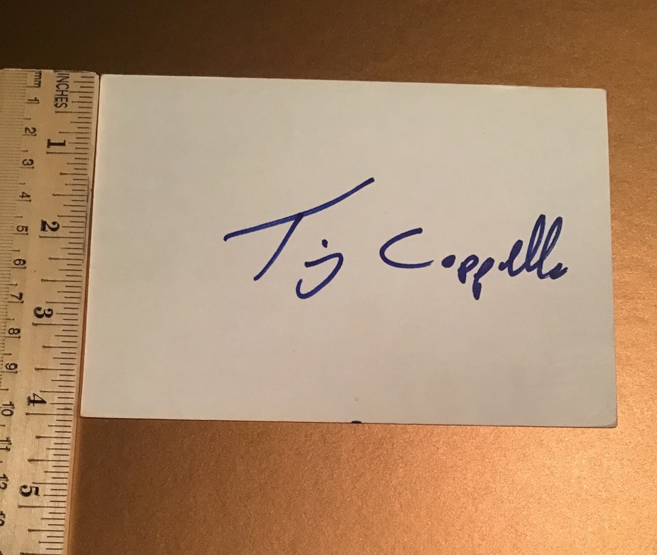 Tim Cappello Autograph - The Lost Boys Coa Index Card Horror | eBay