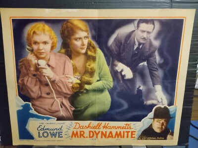 Lobby Card 1935 MR. DYNAMITE Edmund Lowe Esther Ralston Dash Hammett *ultra-rare | eBay