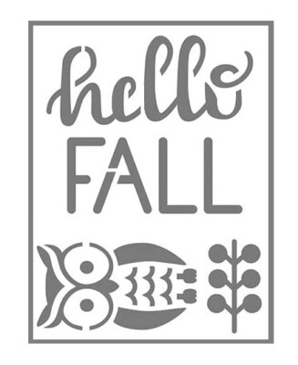 8"x10" Clear Plastic Stencil - Fall (MC509) | eBay