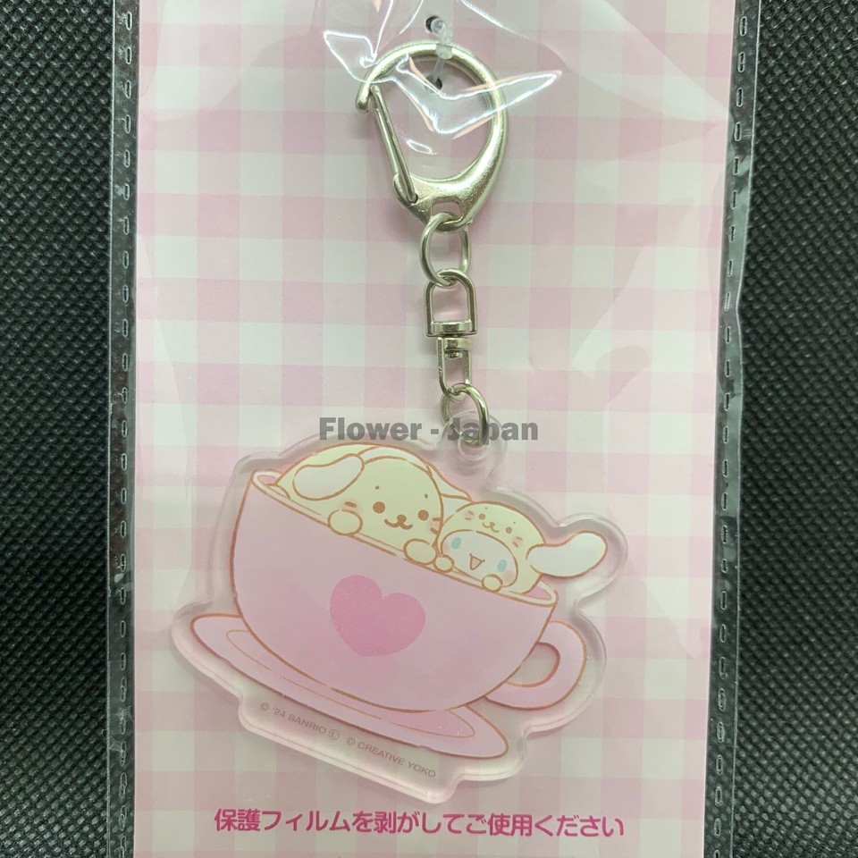 Sirotan x Sanrio Characters Acrylic Keychain Cinnamon roll Pattern ...