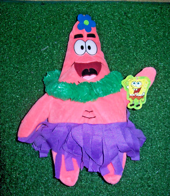 SpongeBob SquarePants Patrick Star In Hula Skirt Plush Toy | eBay