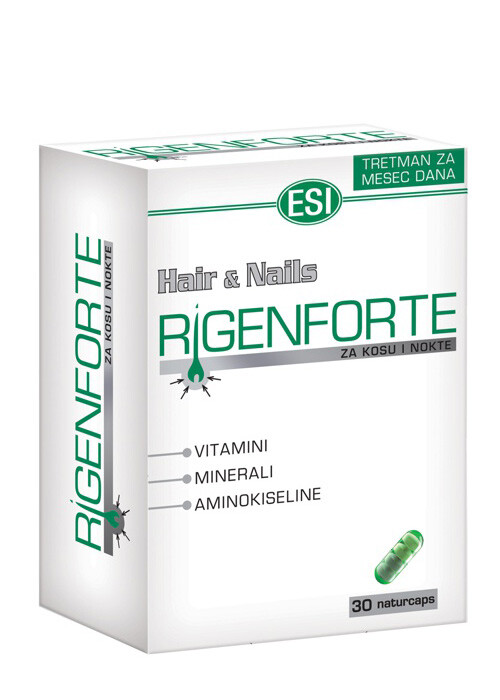 Rigenforte Hair & Nail Capsules for strong nails and healthy hair 30 ...