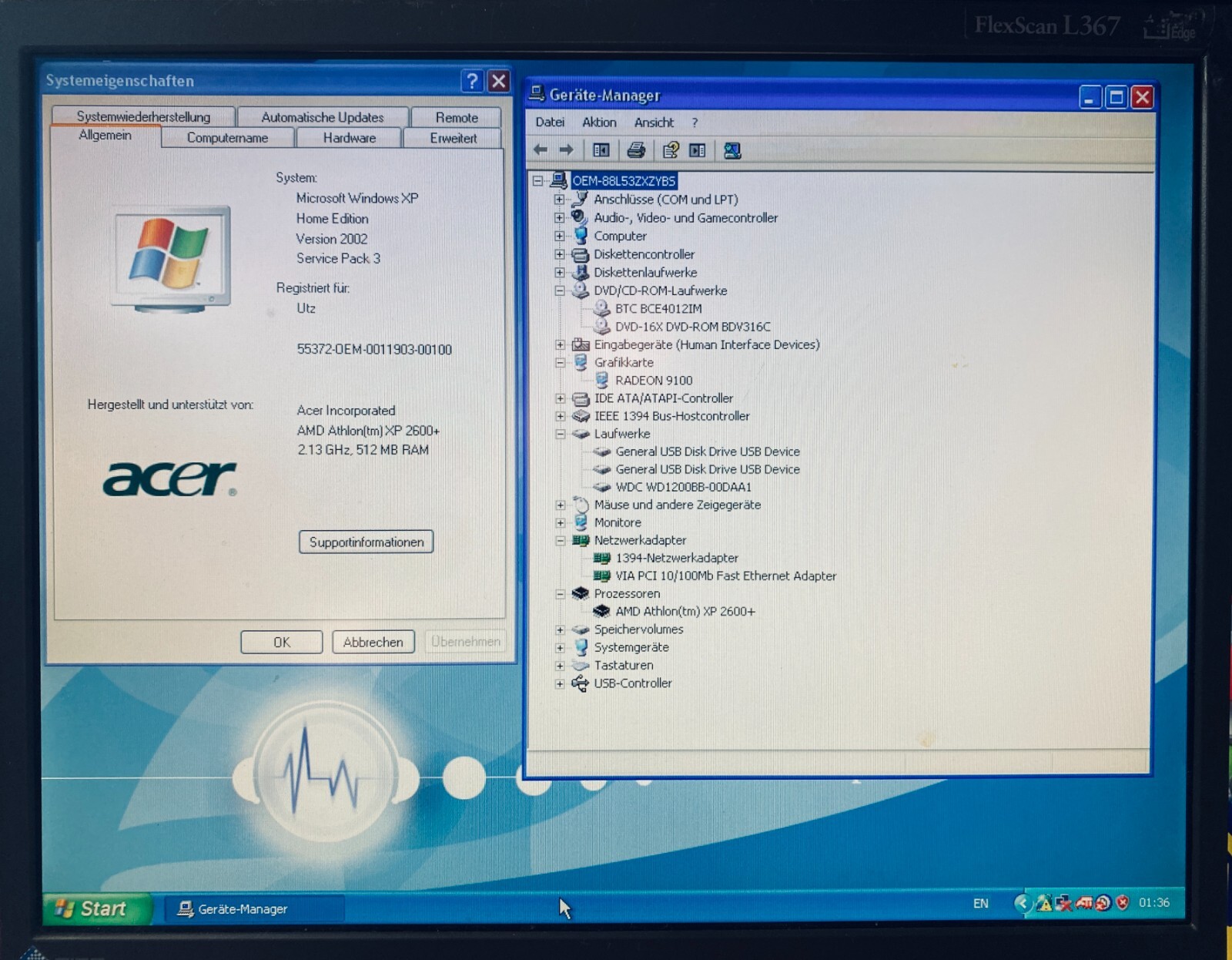 Acer Aspire G600 Vintage Desktop Computer / Retro Gaming / Athlon XP | eBay