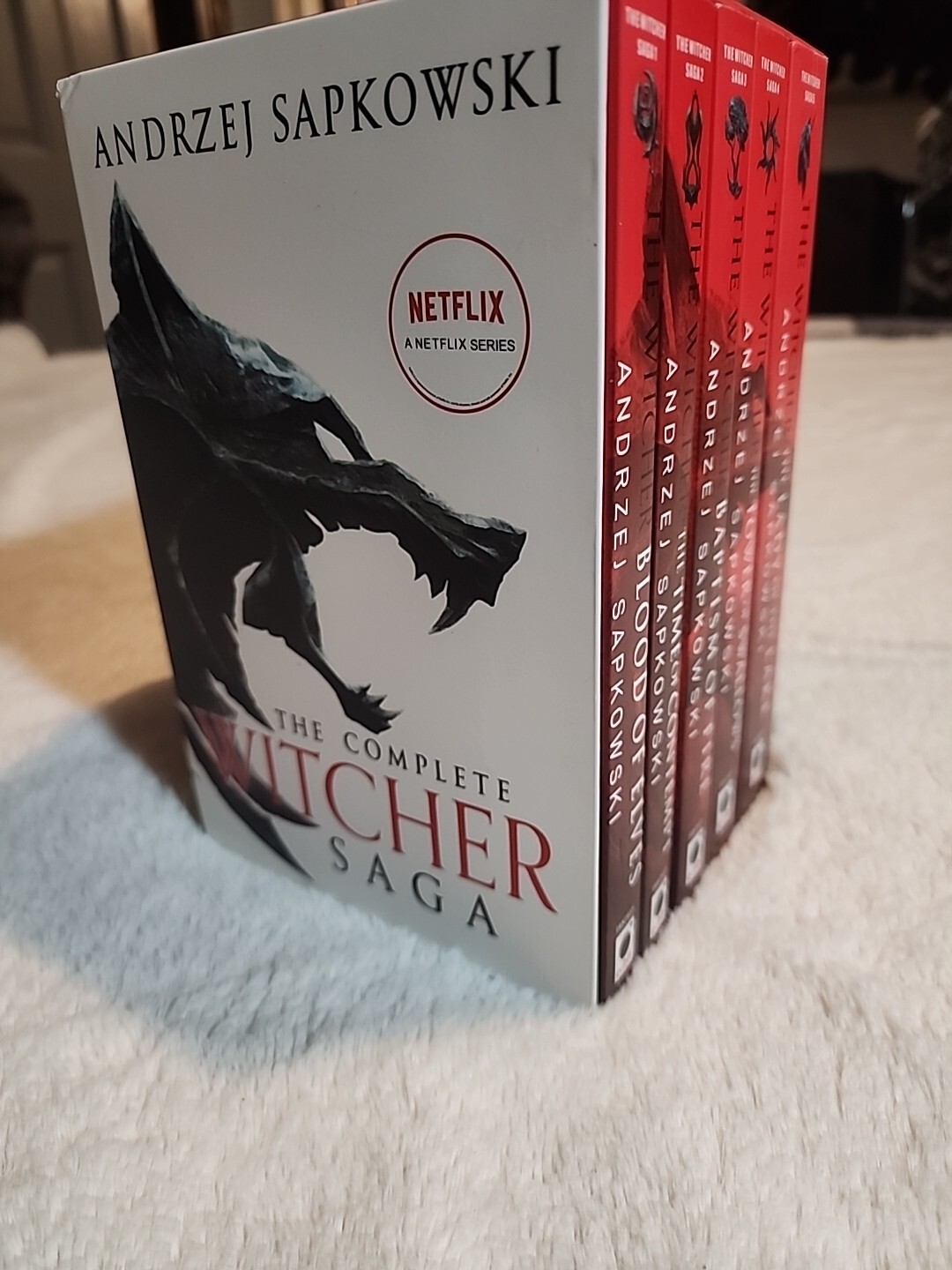 The Witcher Boxed Book Set - Witcher Saga Books 1-5 Box Andrzej ...