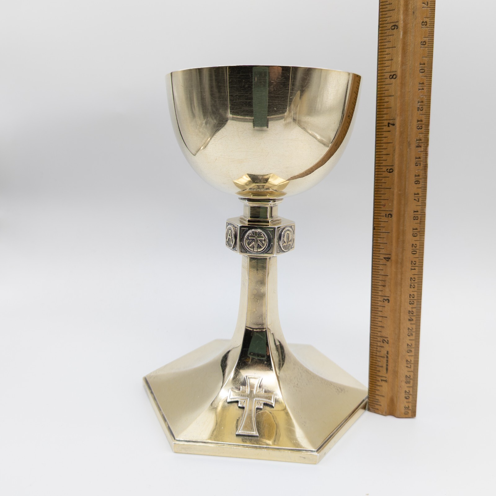 Vtg 1940s Piana Sterling Silver Chalice & Paten Catholic Sacrament Cup ...