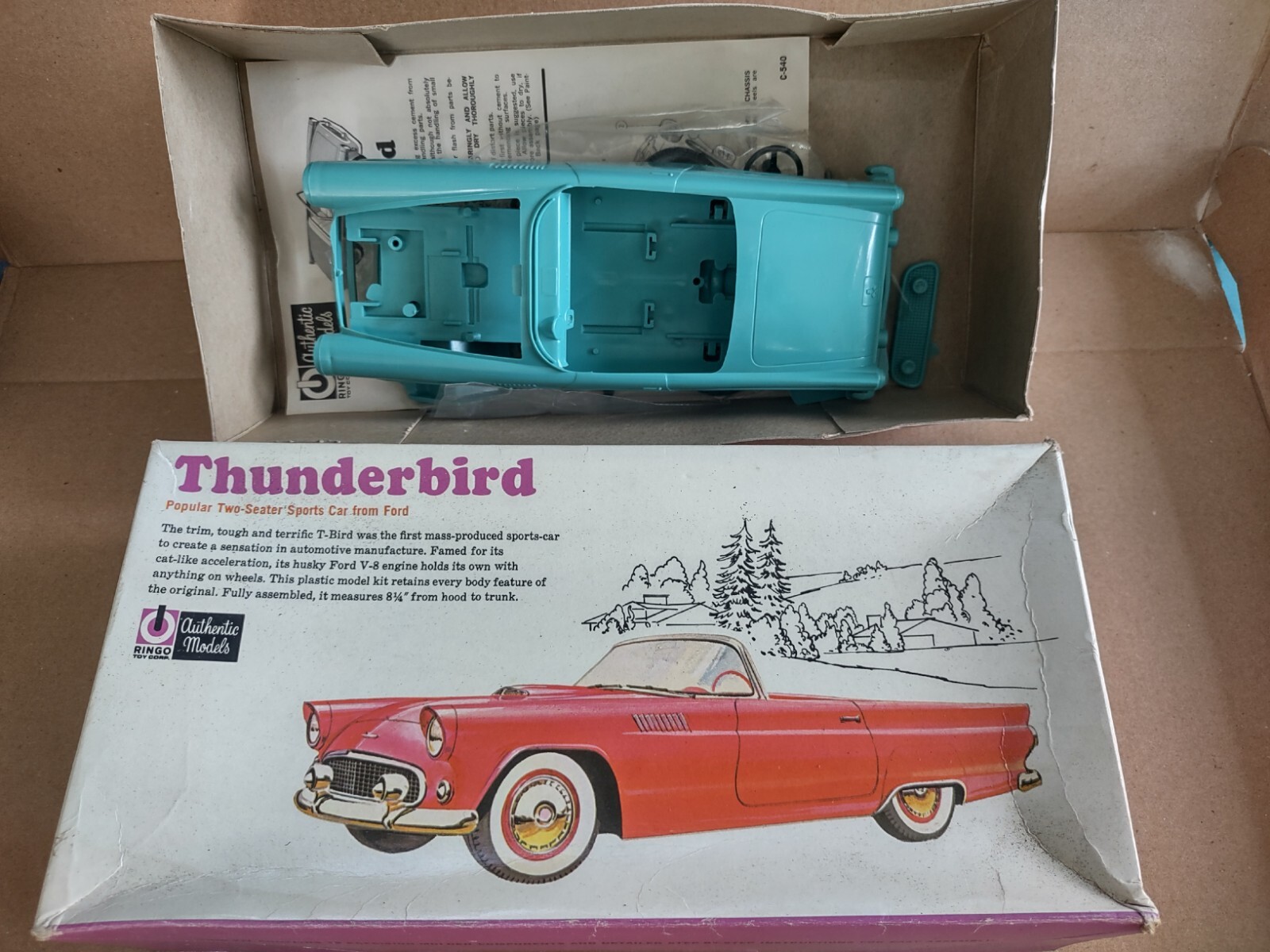 ITC Ringo rare Authentic models Ideal Ford Thunderbird Model Kit ...