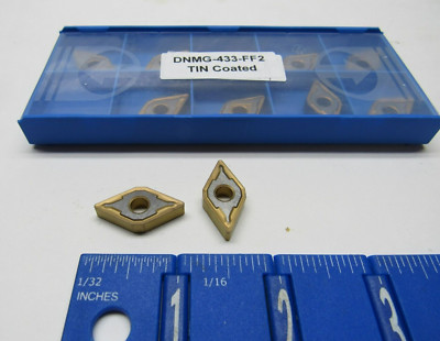 CARBIDE INSERTS DNMG-433-FF2 TIN COATED (10 PCS) NEW REPACKAGED | eBay