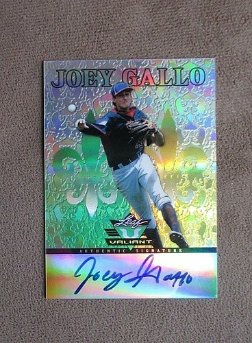 2012 Leaf Valiant Joey Gallo Autograph Card VA-JG1 Ungraded w/ Top ...