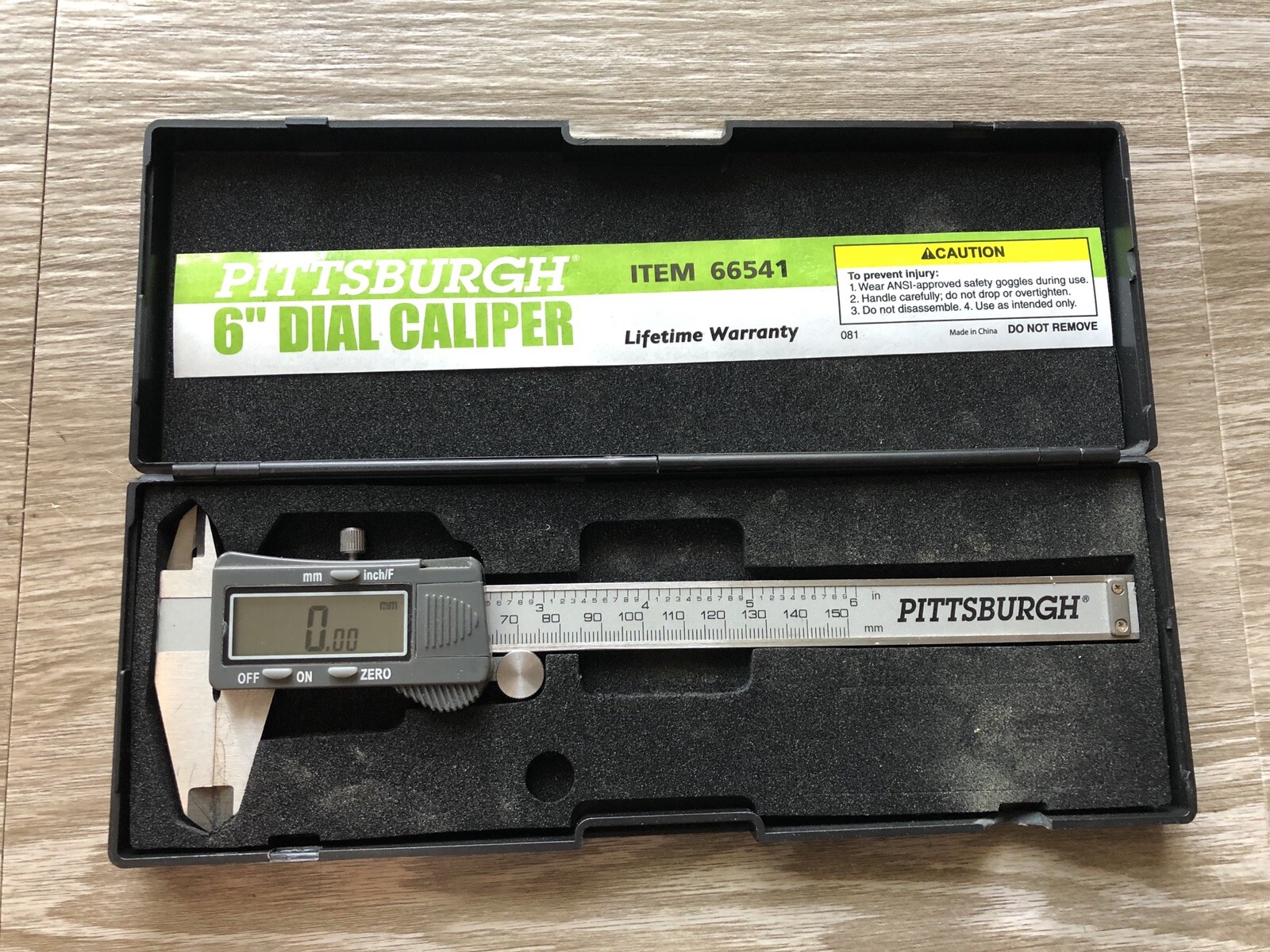 6 In. (SAE) Dial Digital Caliper Stainless Steel Pittsburgh (66541 ...