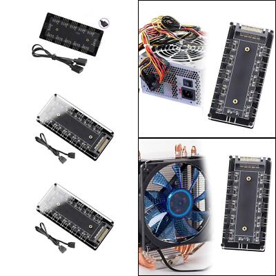 Hub with Cable Easy to Install PC RGB Fan Cooling LED Strip Light RGB ...