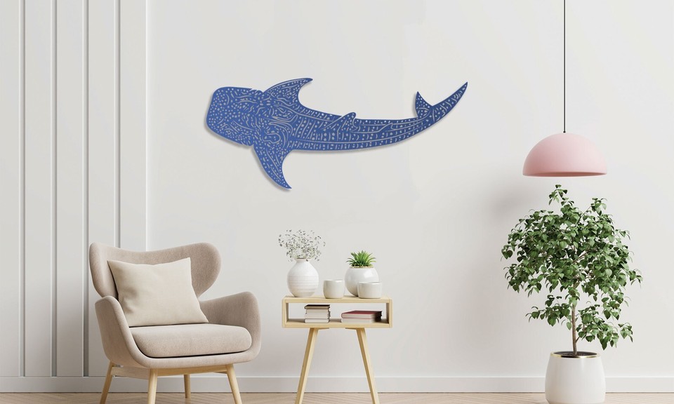 Whale Shark, Whale Shark Wall Decor, Large Wall Art, Whale Shark Wall ...