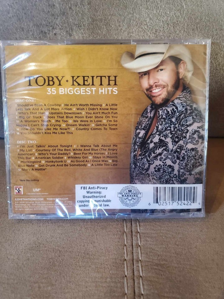 Toby Keith - 35 Biggest Hits (CD, 2008) • New Sealed Unopened | eBay