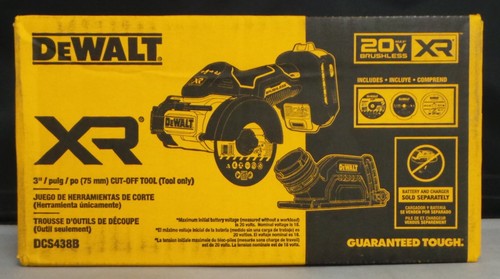 DEWALT DCS438B 20V MAX XR 3" Brushless Cordless Compact Cut Off Tool ...