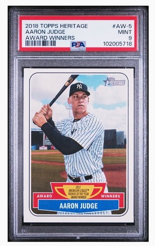 2018 Topps Heritage AARON JUDGE Award Winners # AW-5 NY Yankees | eBay.de