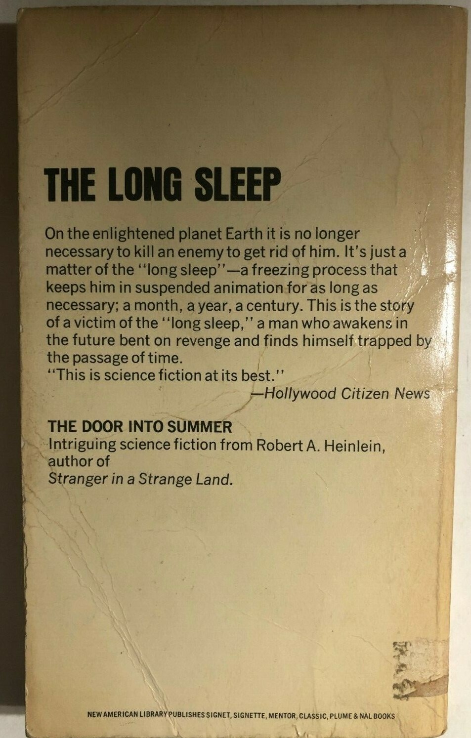 THE DOOR INTO SUMMER by Robert A. Heinlein (Signet) SF pb | eBay