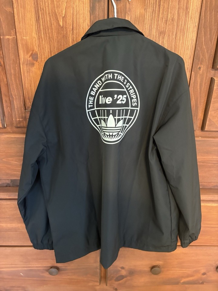 Oasis Live Tour 25 Coach Jacket Adidas Black Size Medium | eBay