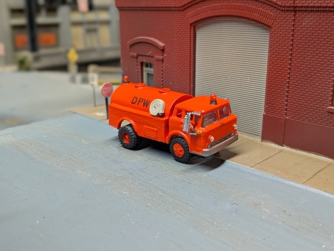 1/87 HO Scale Custom Built Ford C600 DPW Street Flusher Truck. 3D ...