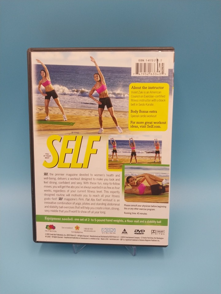 Self Firm Flat Abs Fast DVD By Violet Zaki Workout DVD 741952633495 ...