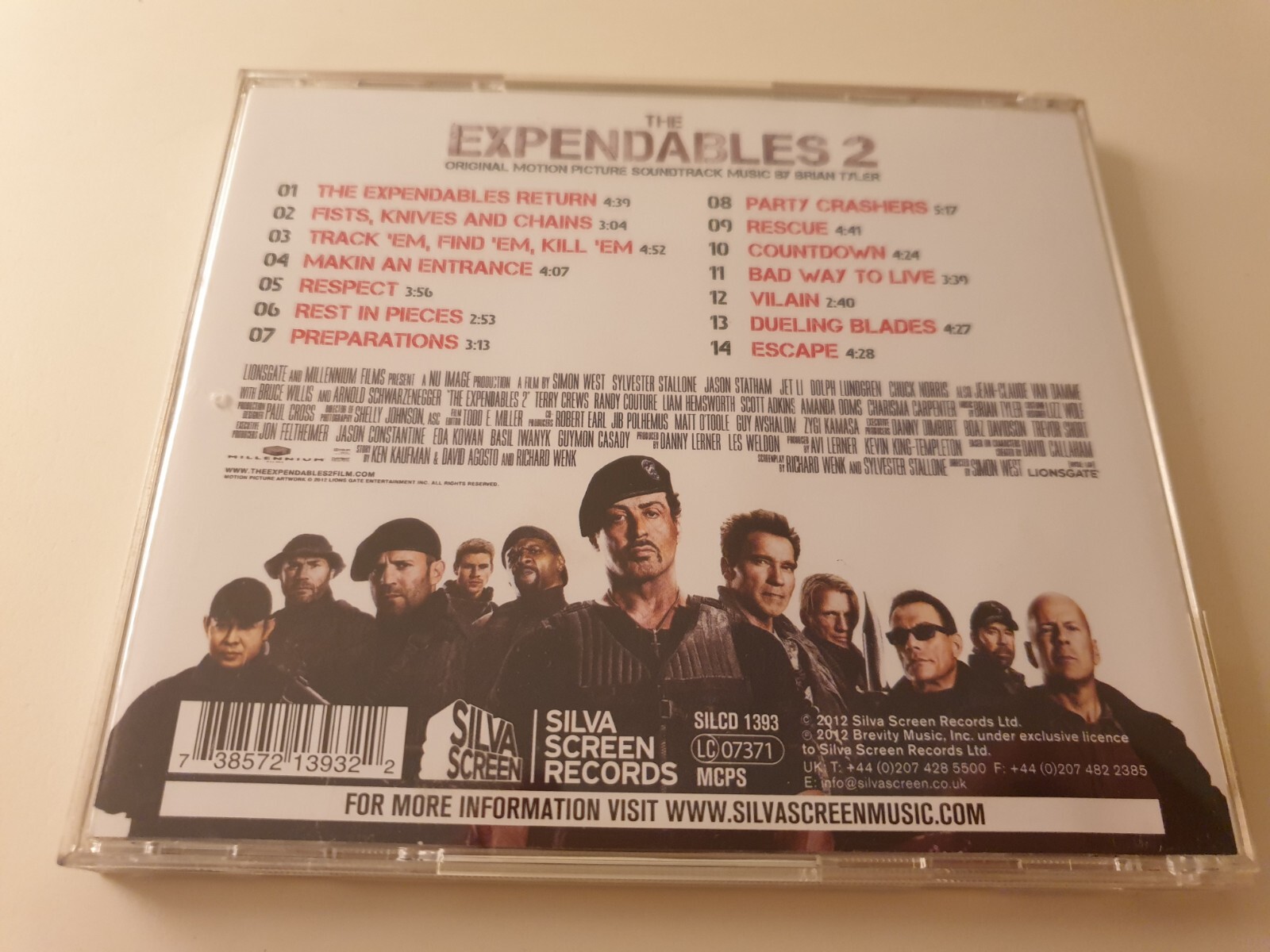 The Expendables 2 Soundtrack Back for War Brian Tyler CD guter Zustand ...